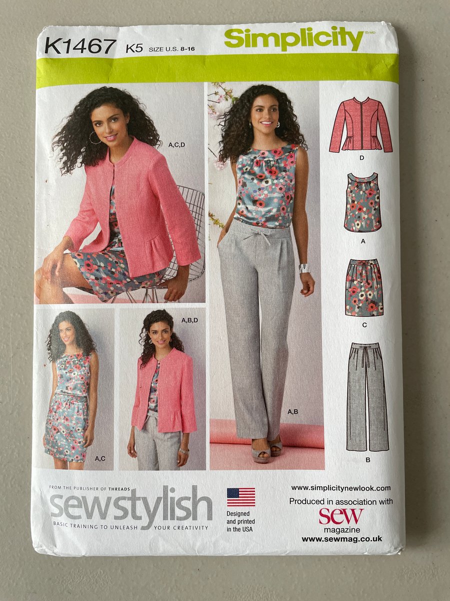 Simplicity Suit Pattern K1467 Sizes US 8 - 16 -... - Folksy