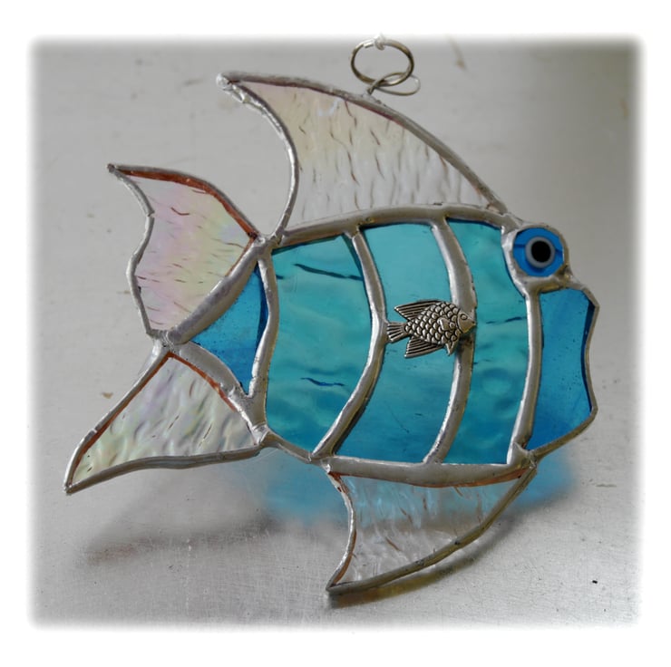 Tropical Fish Suncatcher Stained Glass Handmade... - Folksy