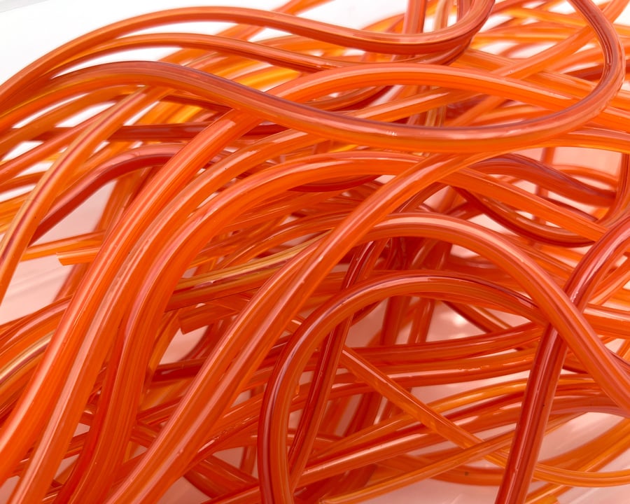 200g Orange Bullseye 90coe glass Vitrigraph str... - Folksy