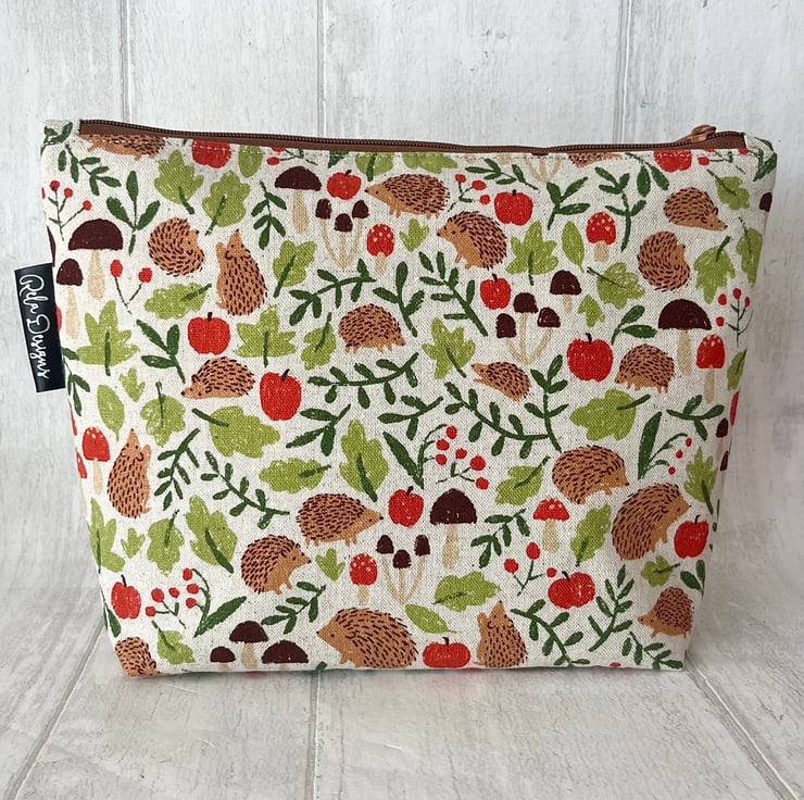 Makeup bags hedgehogs - Folksy