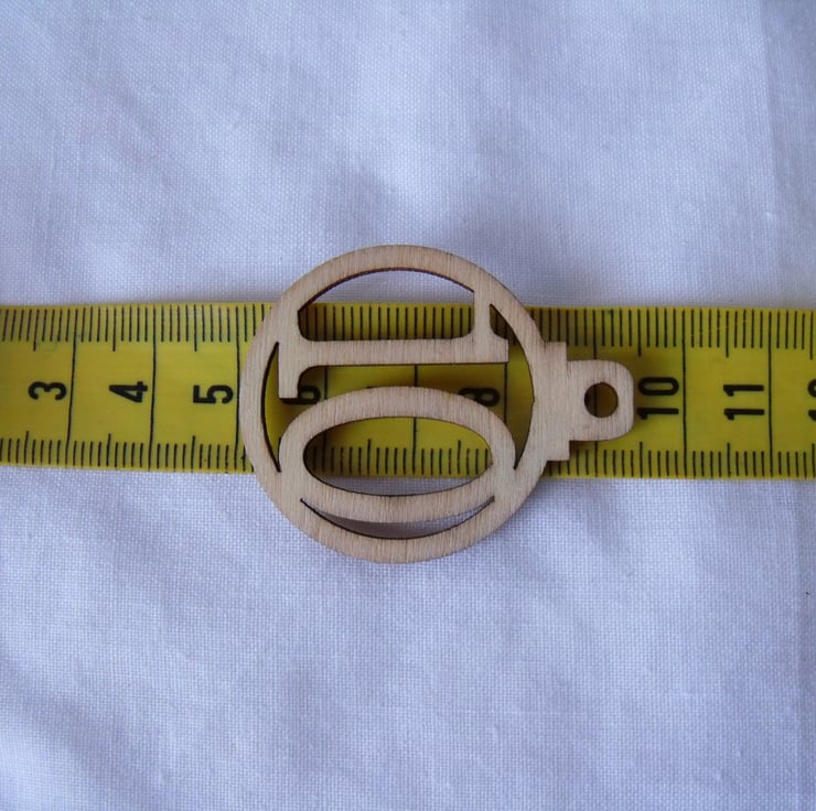 laser cut wooden christmas advent numbers in th... - Folksy