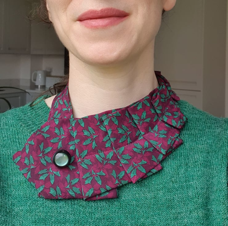 Cinderella - vintage Liberty tie upcycled collar - Folksy