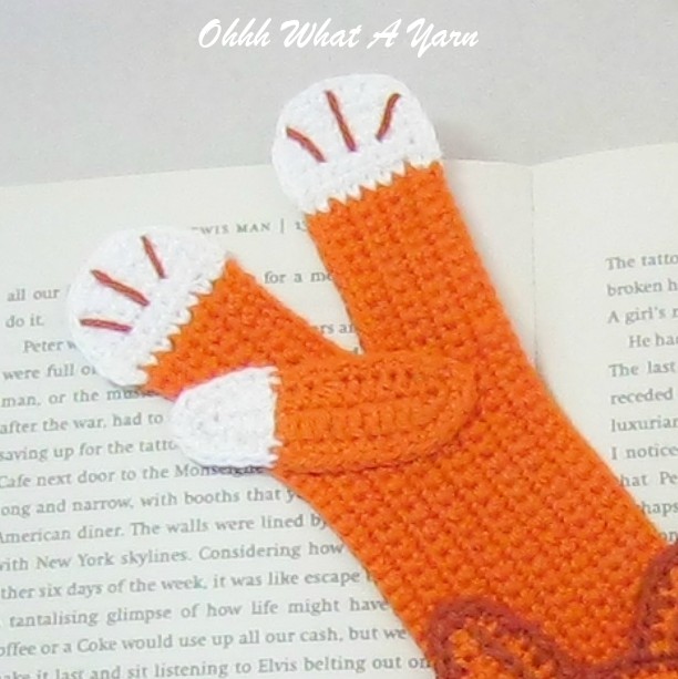 Crochet fox bookmark - Folksy