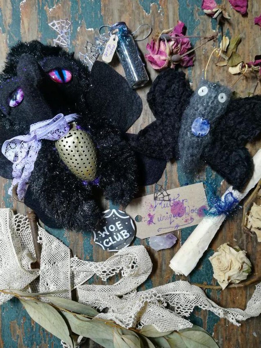 Textile art creature, one of a kind Wow collect... - Folksy