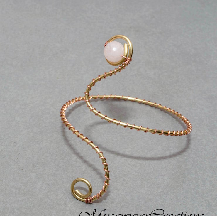 Brass Armlet, upper arm cuff bracelet, Armlet W... - Folksy