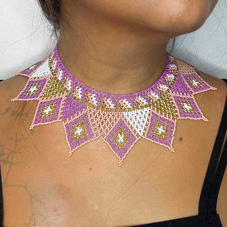 Desert Rose Mayan Necklace - Folksy