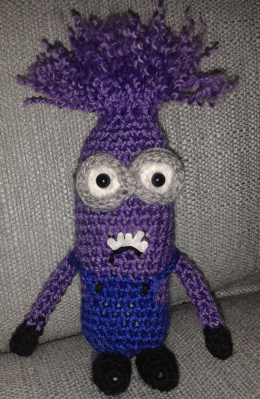 Crochet Purple Minion - Folksy