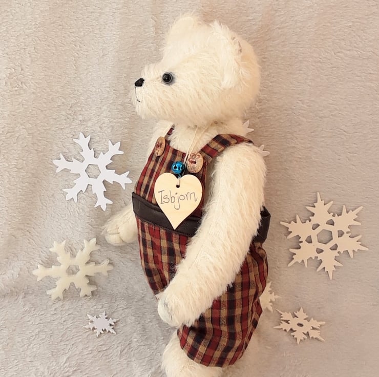 Teddy bear, mohair Polar Bear, One of a kind dr... - Folksy