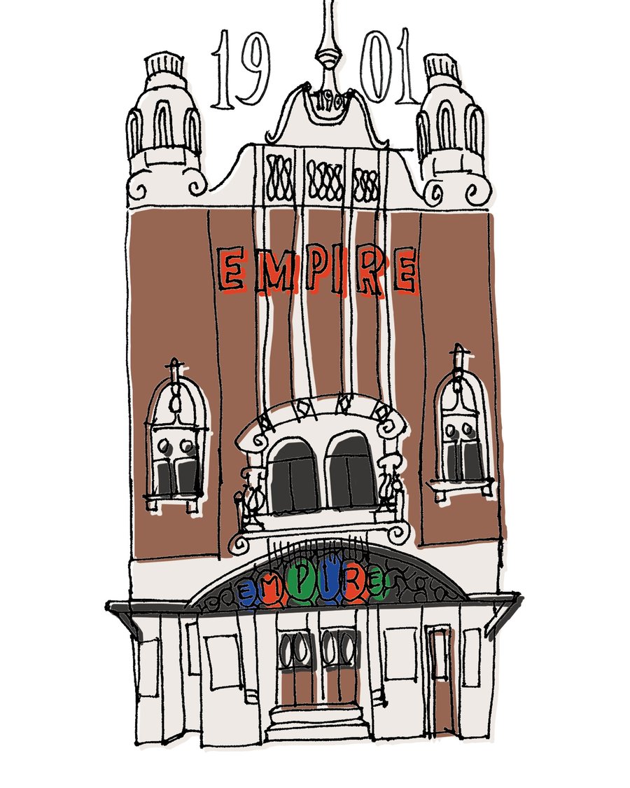 Hackney Empire Theatre, Giclee Print 10x8" - Folksy