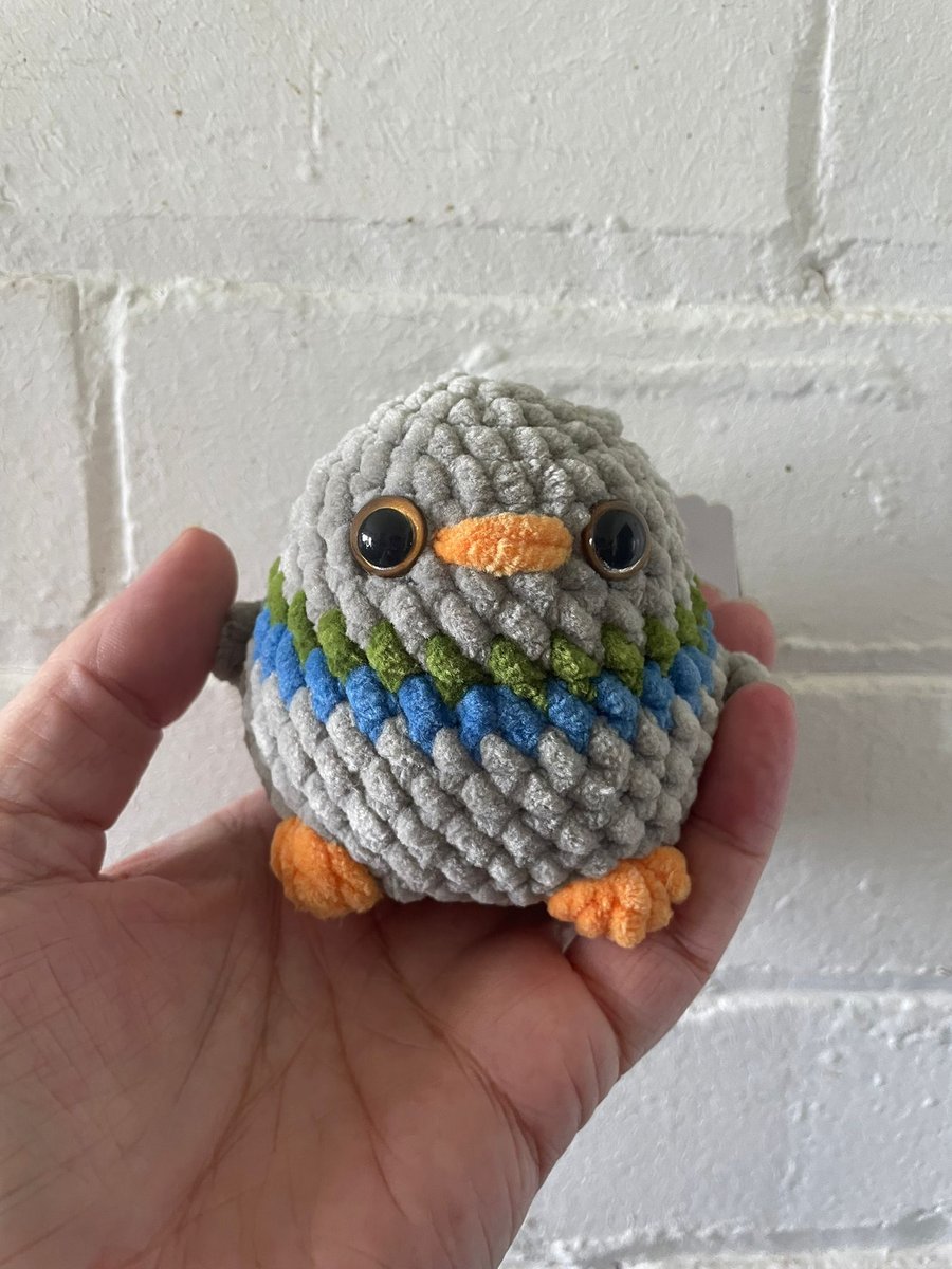 Flocker Pigeon Chubby Bird Crochet Plushie Amig... - Folksy