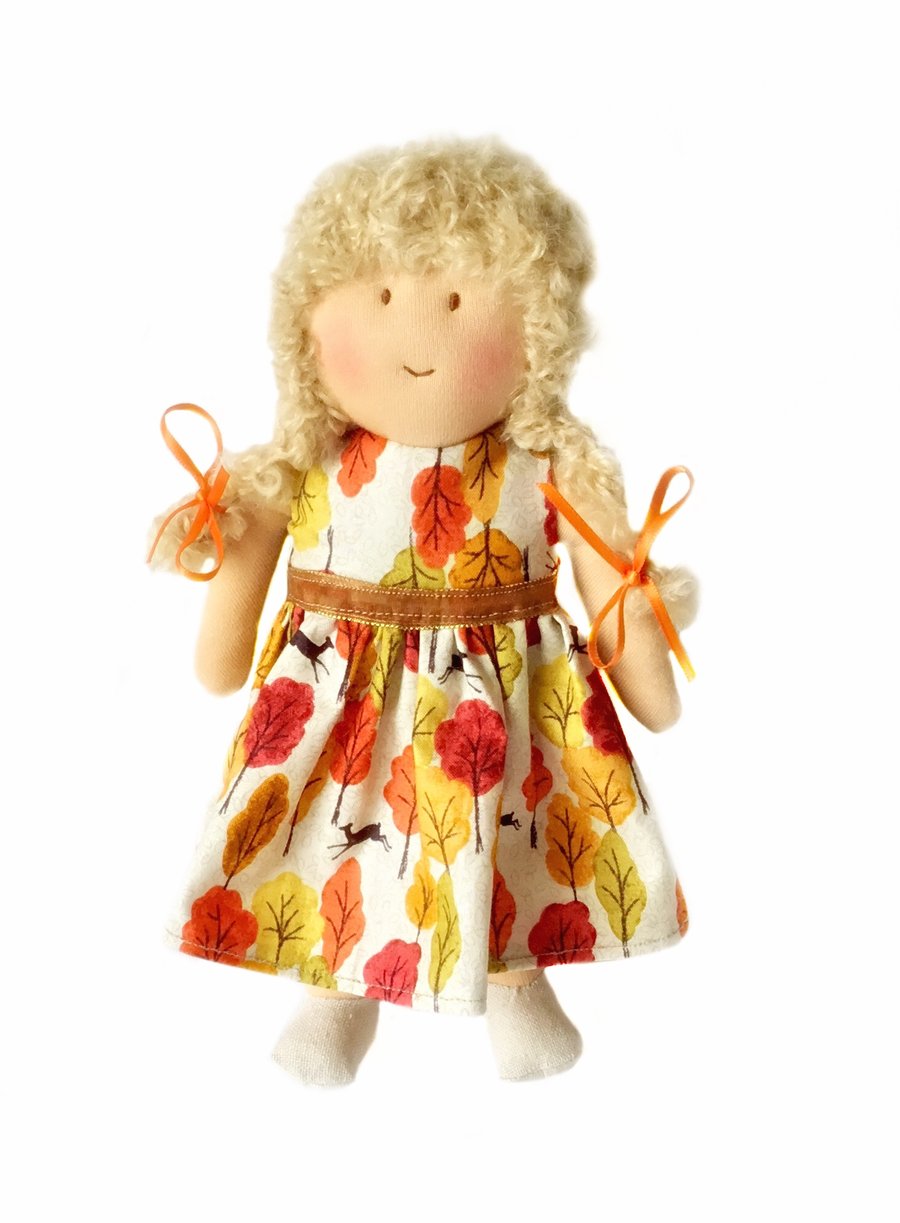 Amber Rag Doll - Folksy