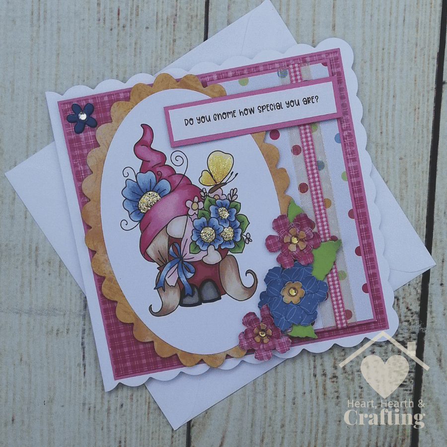 Handmade Lady Gnome Gonk Girl Card - Do You Gn... - Folksy