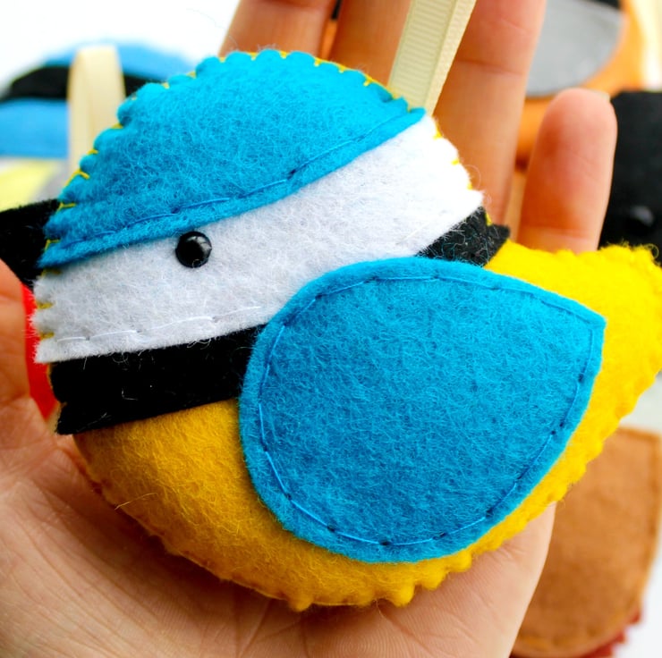 Make Your Own Felt British Birds Garland. Sewin... - Folksy