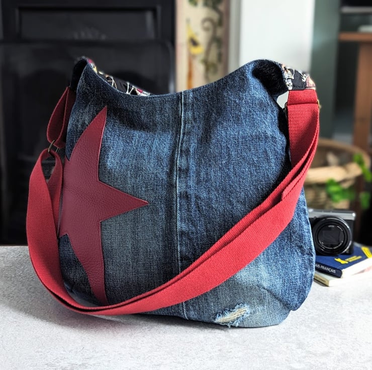 Denim Bag - Denim Jeans Cross Body Crossover Ba... - Folksy