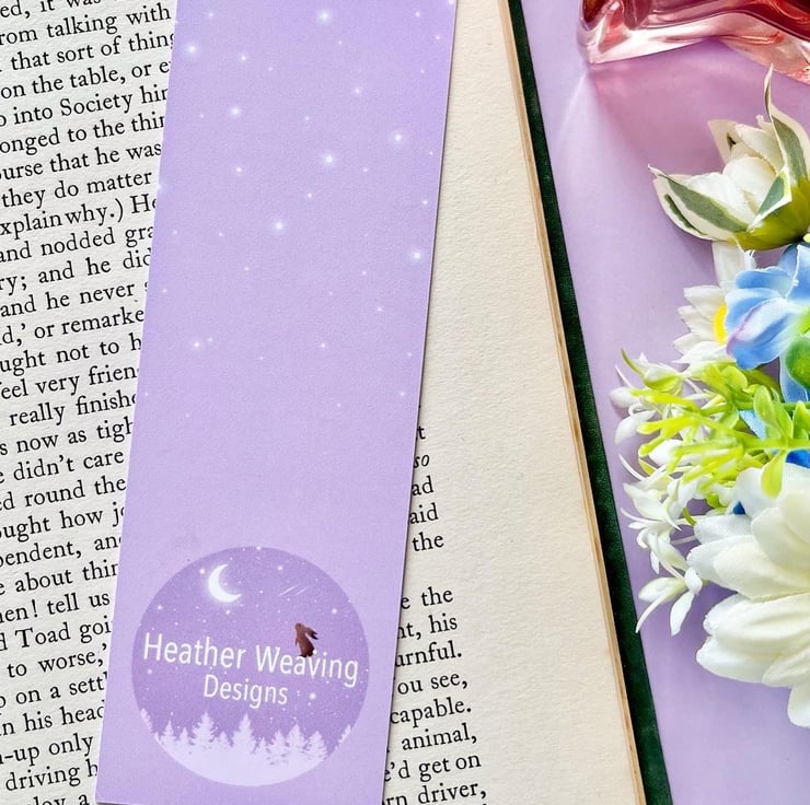 Purple Pumpkin Bookmark, Autumnal Halloween Sta... - Folksy