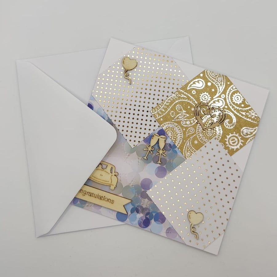 Bespoke Wedding Card - Folksy