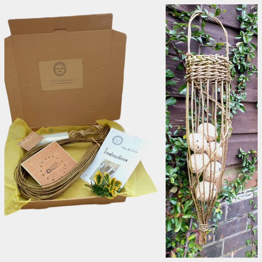Willow craft kit - weave your own bird feeder - Folksy