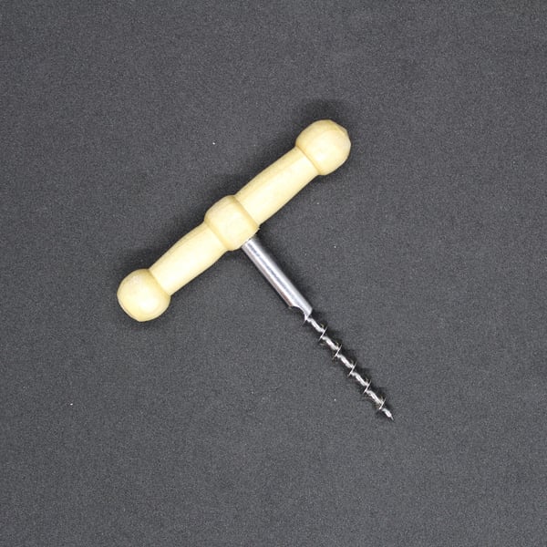 Corkscrew made from stainless steel, with a Tul... - Folksy