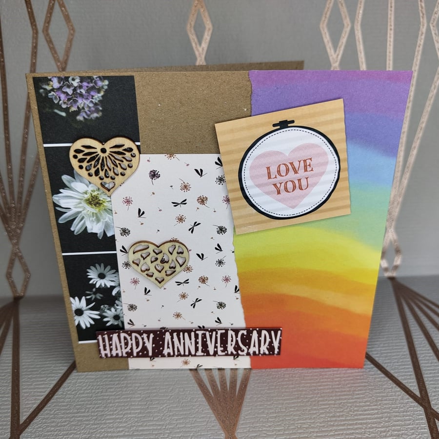 Bespoke Anniversary Card - Folksy