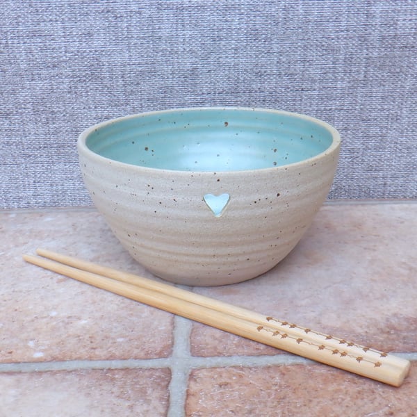 Noodle or rice serving bowl handthrown in stone... - Folksy