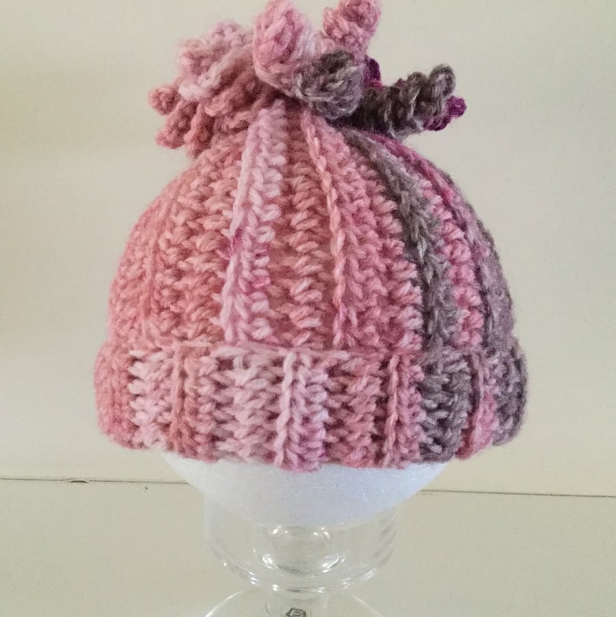 Crochet Spiral Beanie Hat for Newborn Baby - Folksy