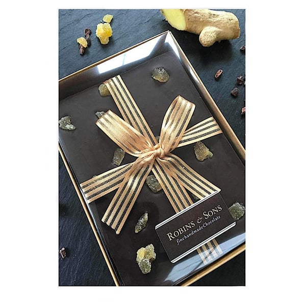 Handmade 80% Dark Chocolate GINGER Gift Boxed B... - Folksy