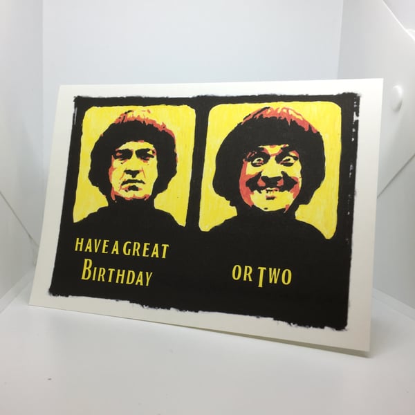 Birthday Card: Barry Wom Rutles (13x18cm) - Folksy