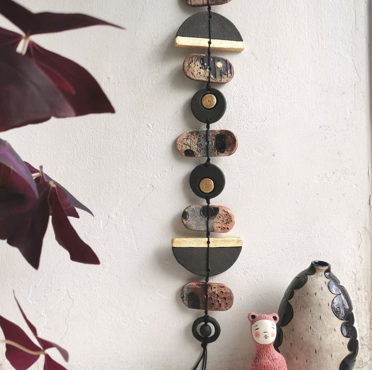 Talisman wall hanging - ceramic wall art-wall h... - Folksy