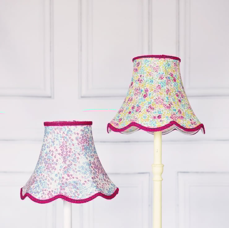 Pink, Green, Yellow, Blue Floral Traditional La... - Folksy