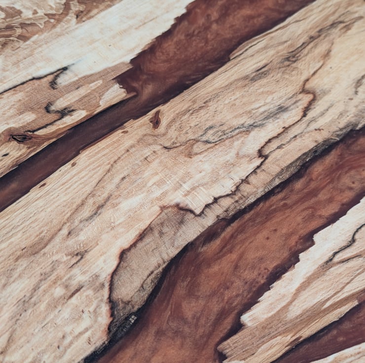 Spalted Beech and Amber Resin Charcuterie Board - Folksy