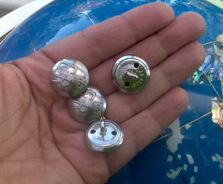 Set of 4 Used UK Service Tunic Buttons! - Folksy
