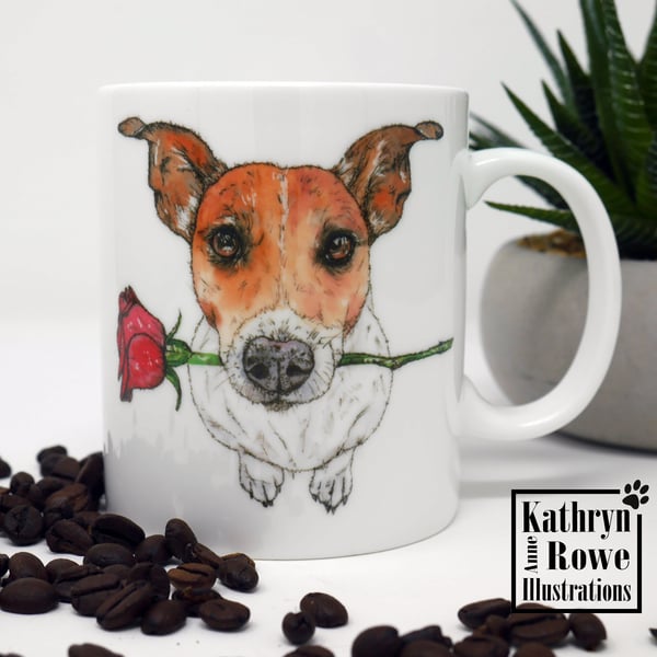 Jack Russell, Bone China Mug, Jack Russell, Jac... - Folksy