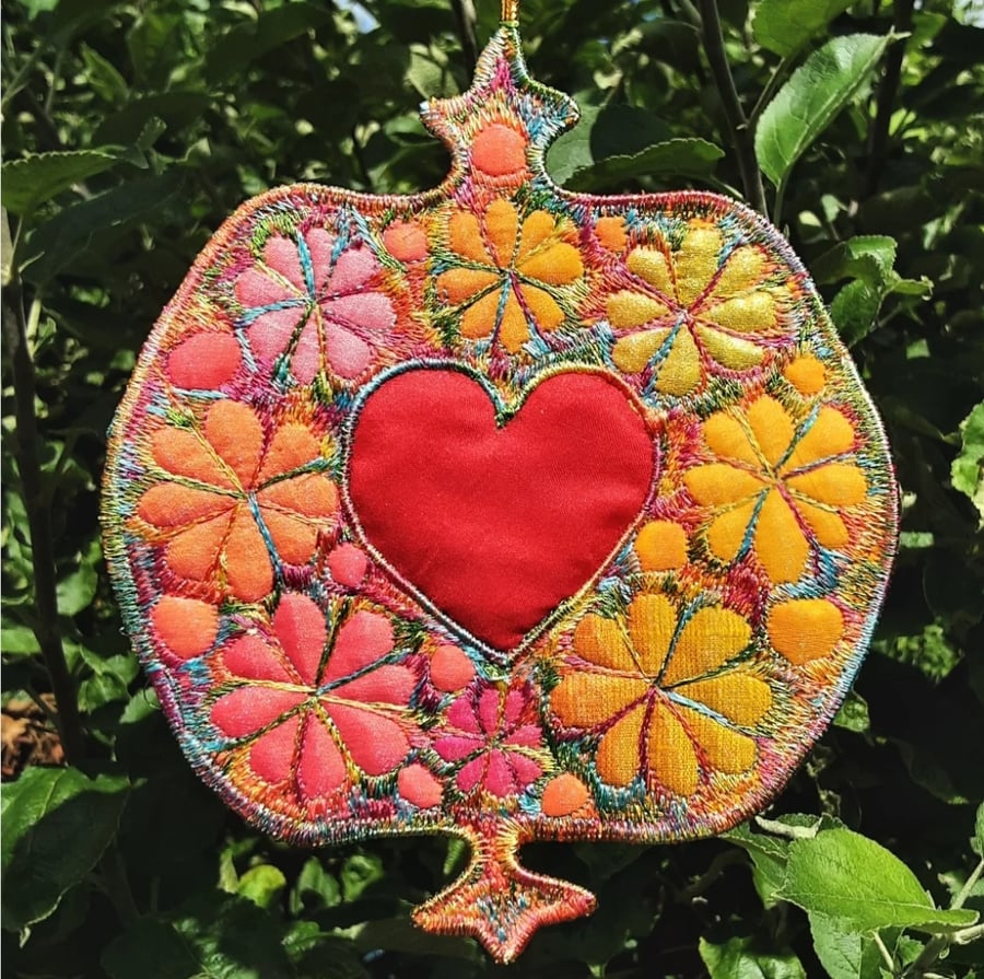 Pomegranate Hanging Decoration - Folksy