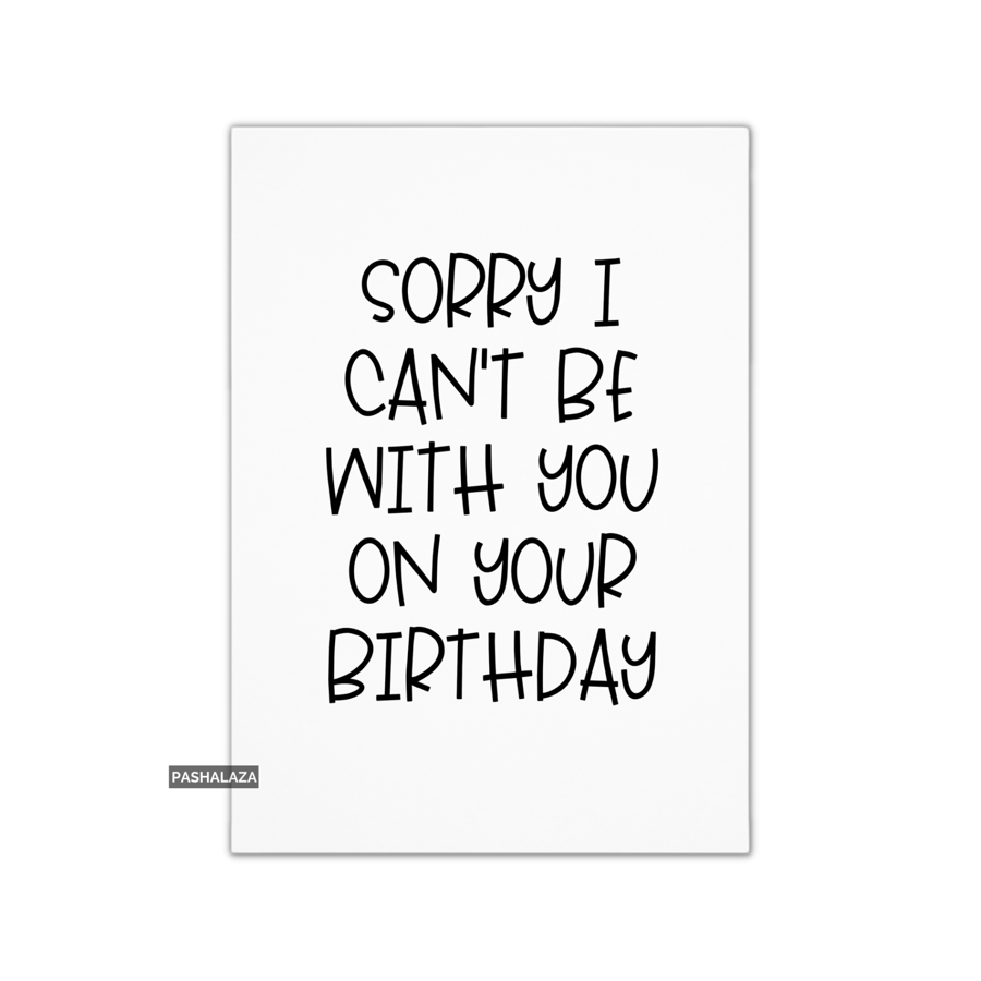Birthday Card - Novelty Banter Greeting Card - ... - Folksy