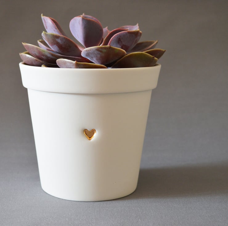 (Small Size) Ceramic Planter Pot WITH drainage ... - Folksy