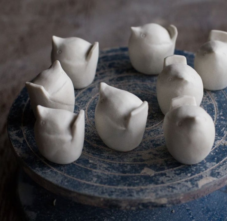 Ceramic wren teapot or pourer - Folksy