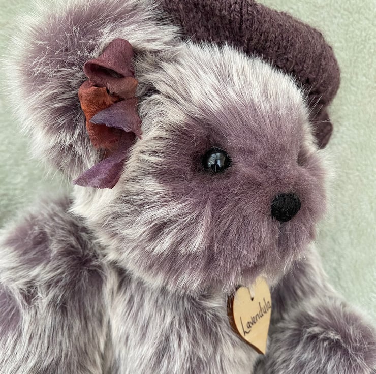 SOLD hand embroidered teddy bear, heirloom arti... - Folksy