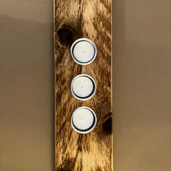 Reclaimed Wood Tea Light Holder - Hand-crafted ... - Folksy