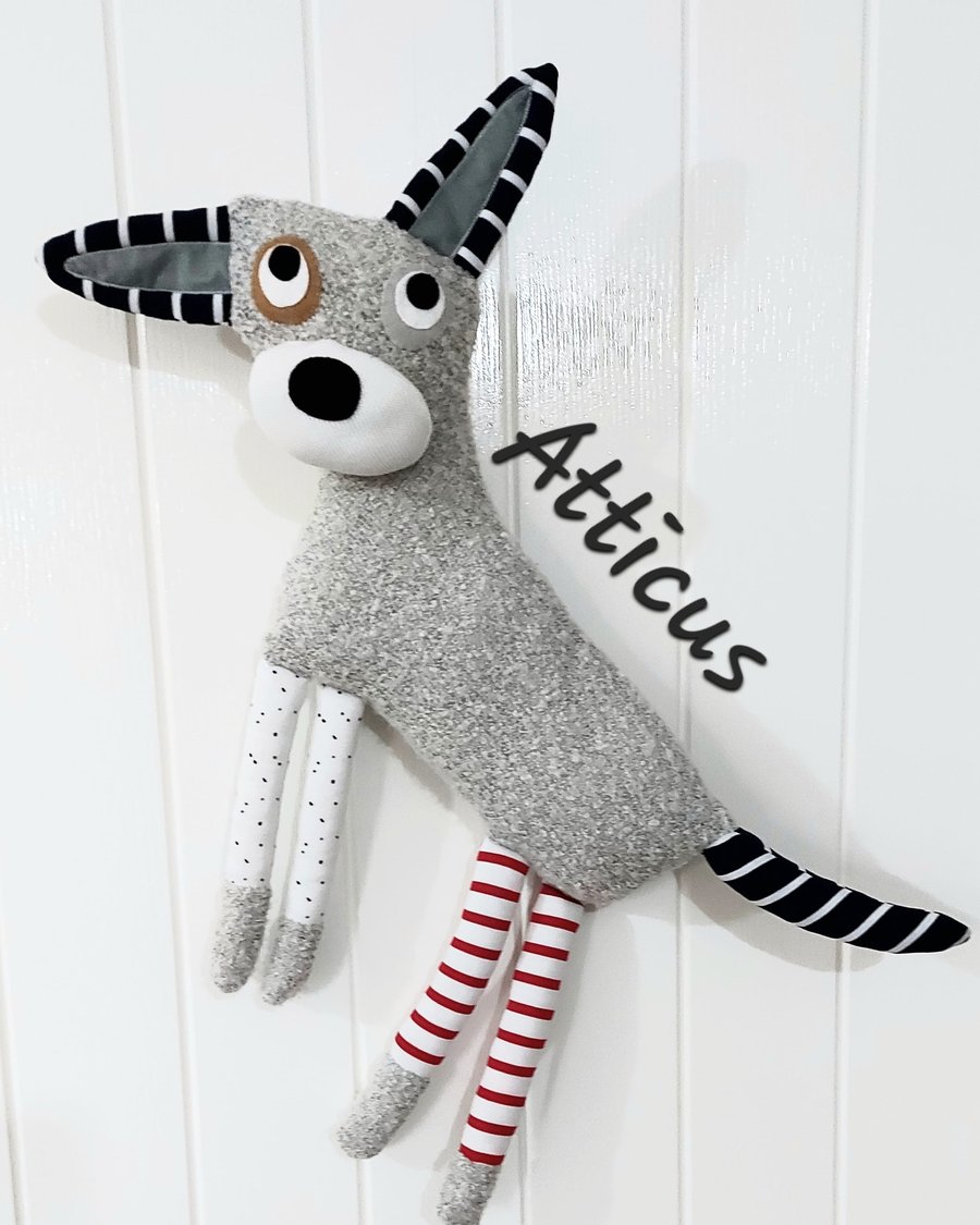 Whimsical handmade dog - Folksy