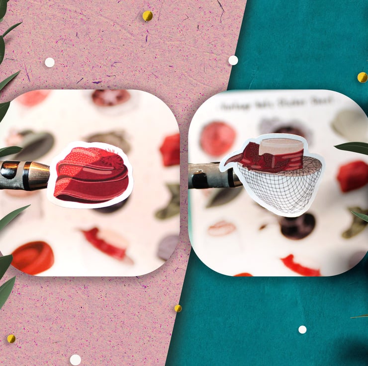 Vintage hats stickers, planner stickers, bullet... - Folksy