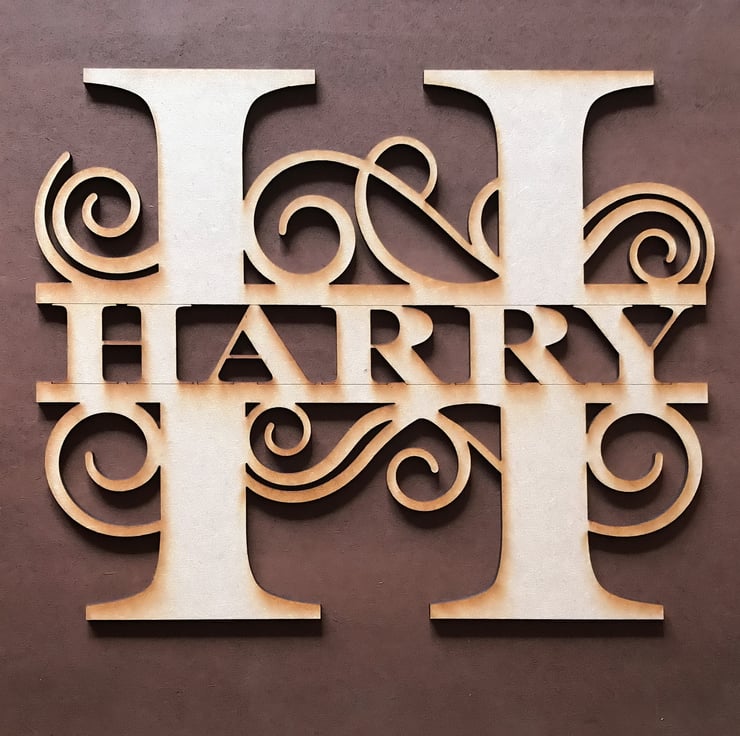 Personalised Custom Monogram Letters and Names ... - Folksy