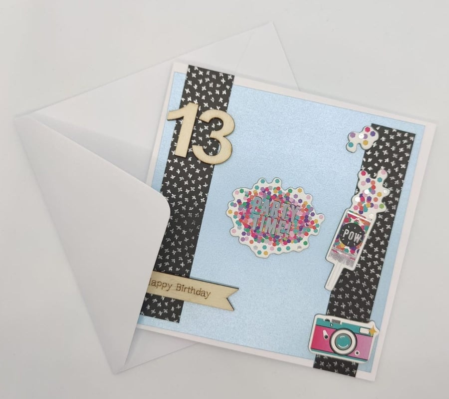 Bespoke 13th Birthday Card - Folksy