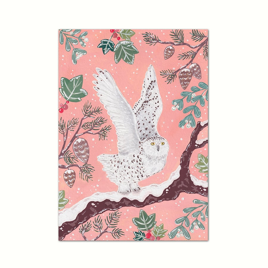 Snowy Owl Art Print - Folksy