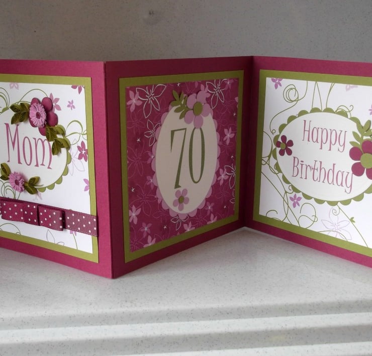 Quilled birthday card for mum - personalised, 3... - Folksy