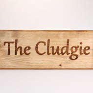 Cludgie Bathroom Door Sign - Folksy