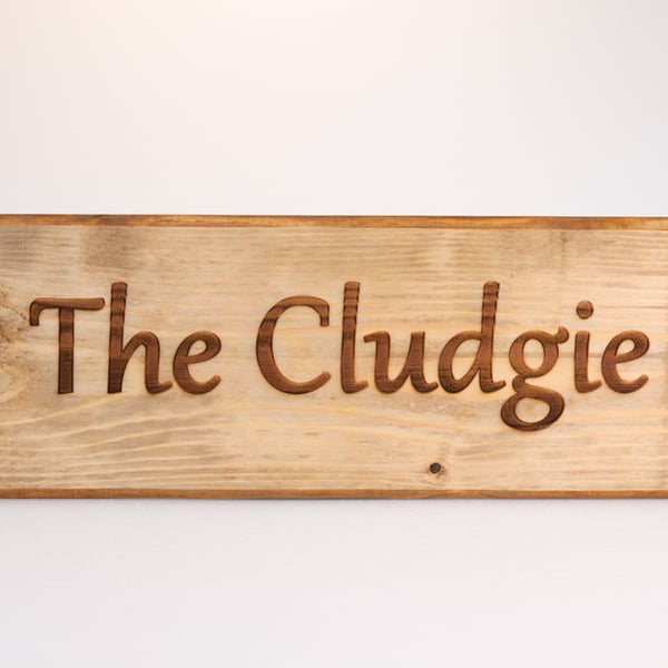 Cludgie Bathroom Door Sign - Folksy