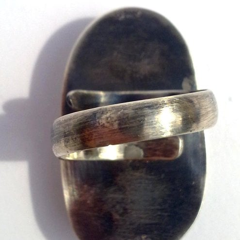 Rustic Turquoise and Sterling Silver Ring - Folksy