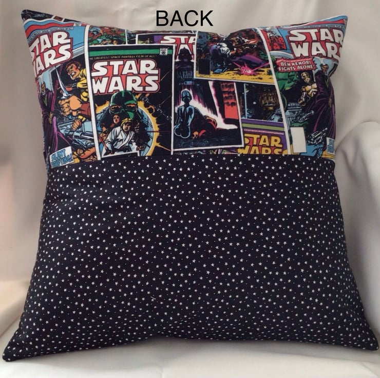 Sci Fi Themed Embroidered Reading Cushion - Folksy