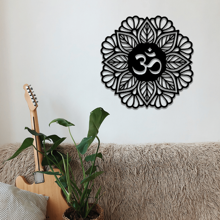 Wooden Om Sign Wall Decor, Spiritual Symbol, Mo... - Folksy