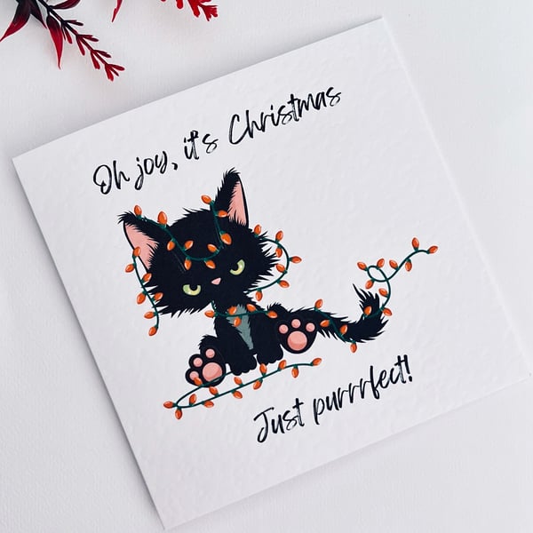 Grumpy Cat Christmas Card - Folksy